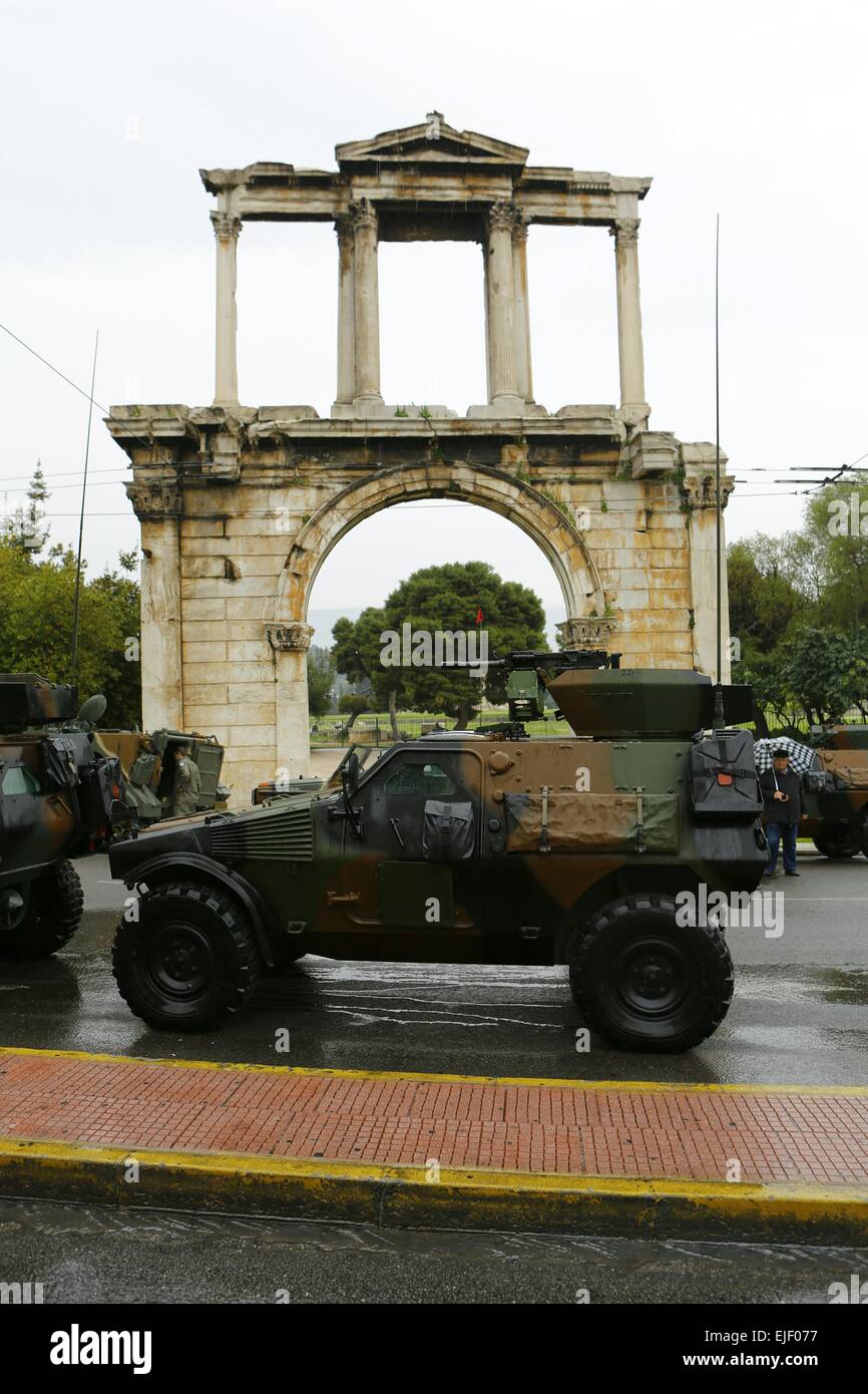 Athens, Greece. 25th Mar, 2015. A French Panhard VBL armoured all ...
