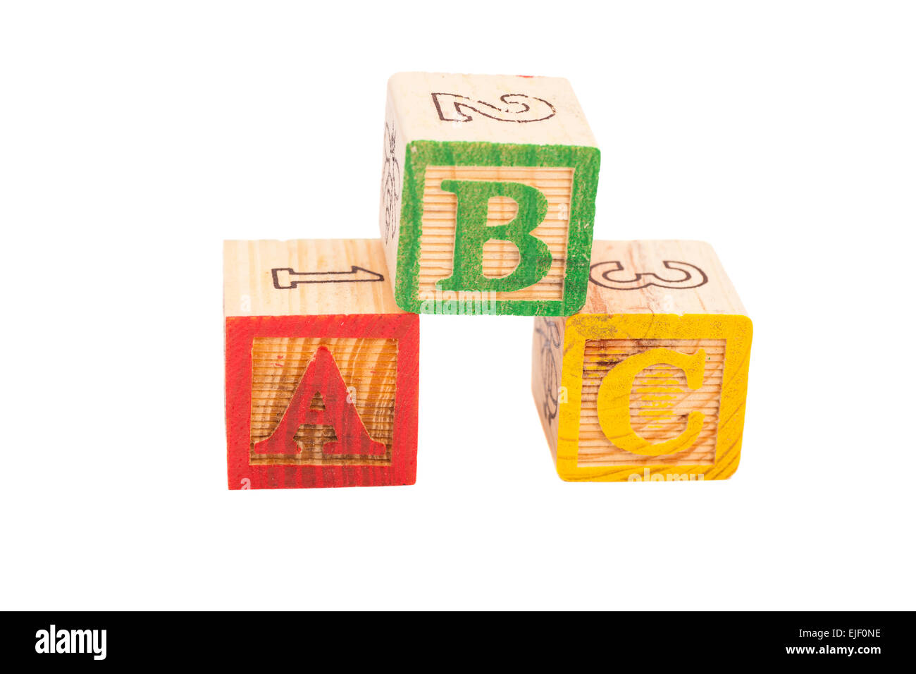 Letters Blocks ABC Stock Photo - Alamy