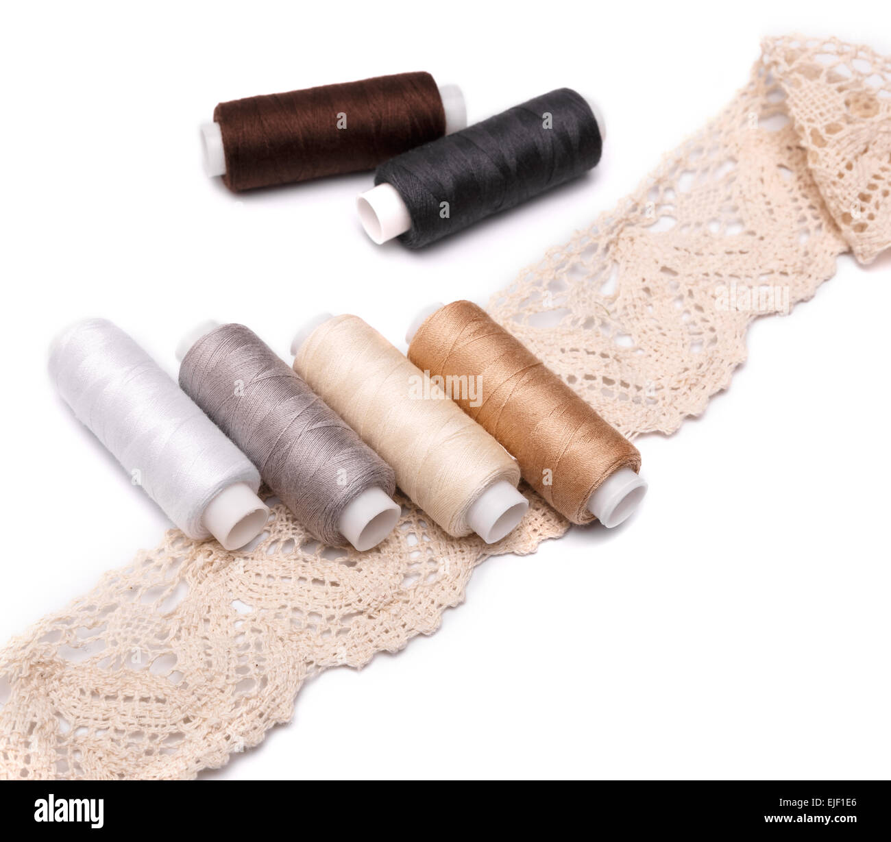 Beige and brown threads hi-res stock photography and images - Alamy