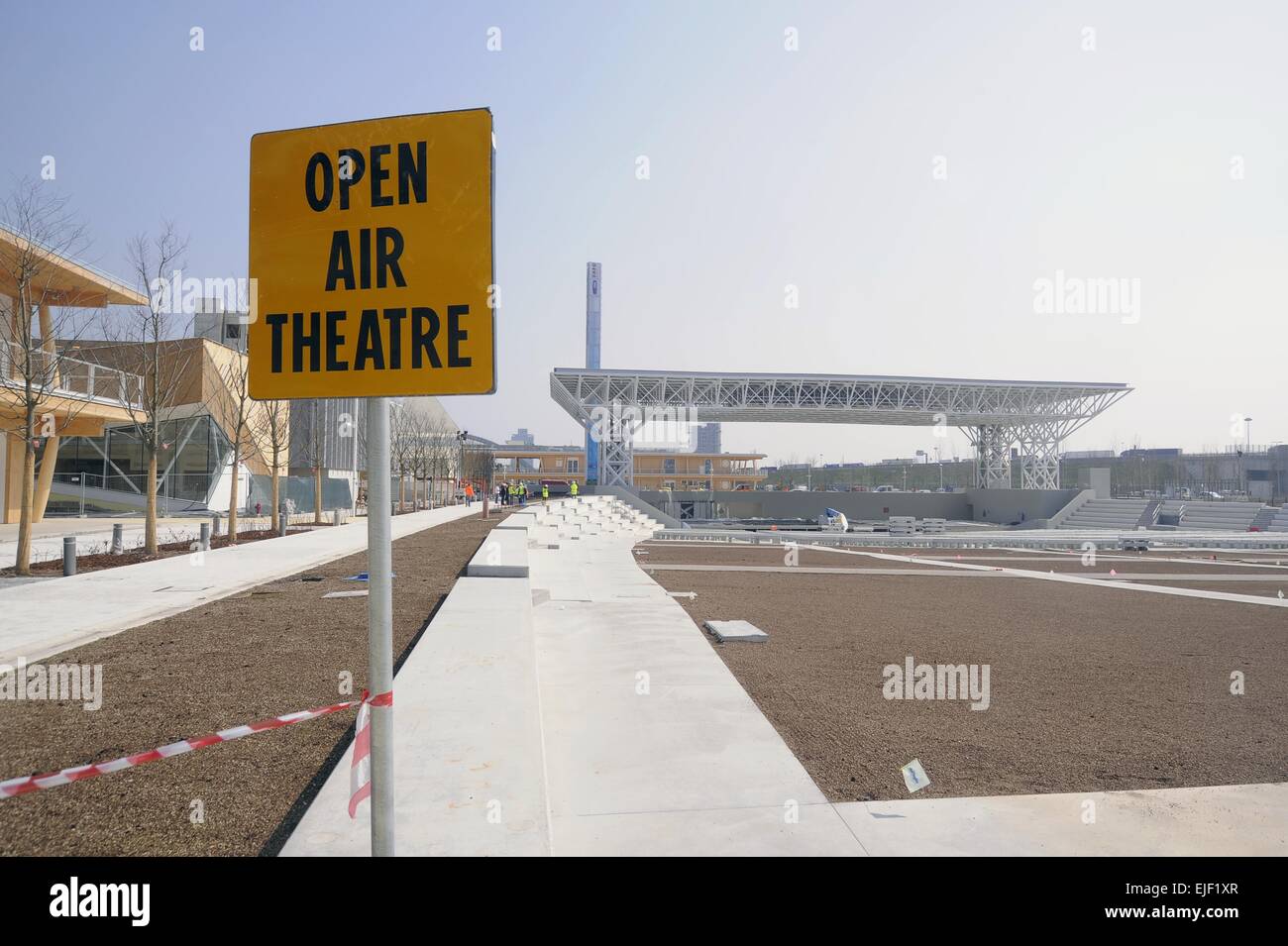 Milan (Italy), construction site for the World Exhibition Expo 2015 ...