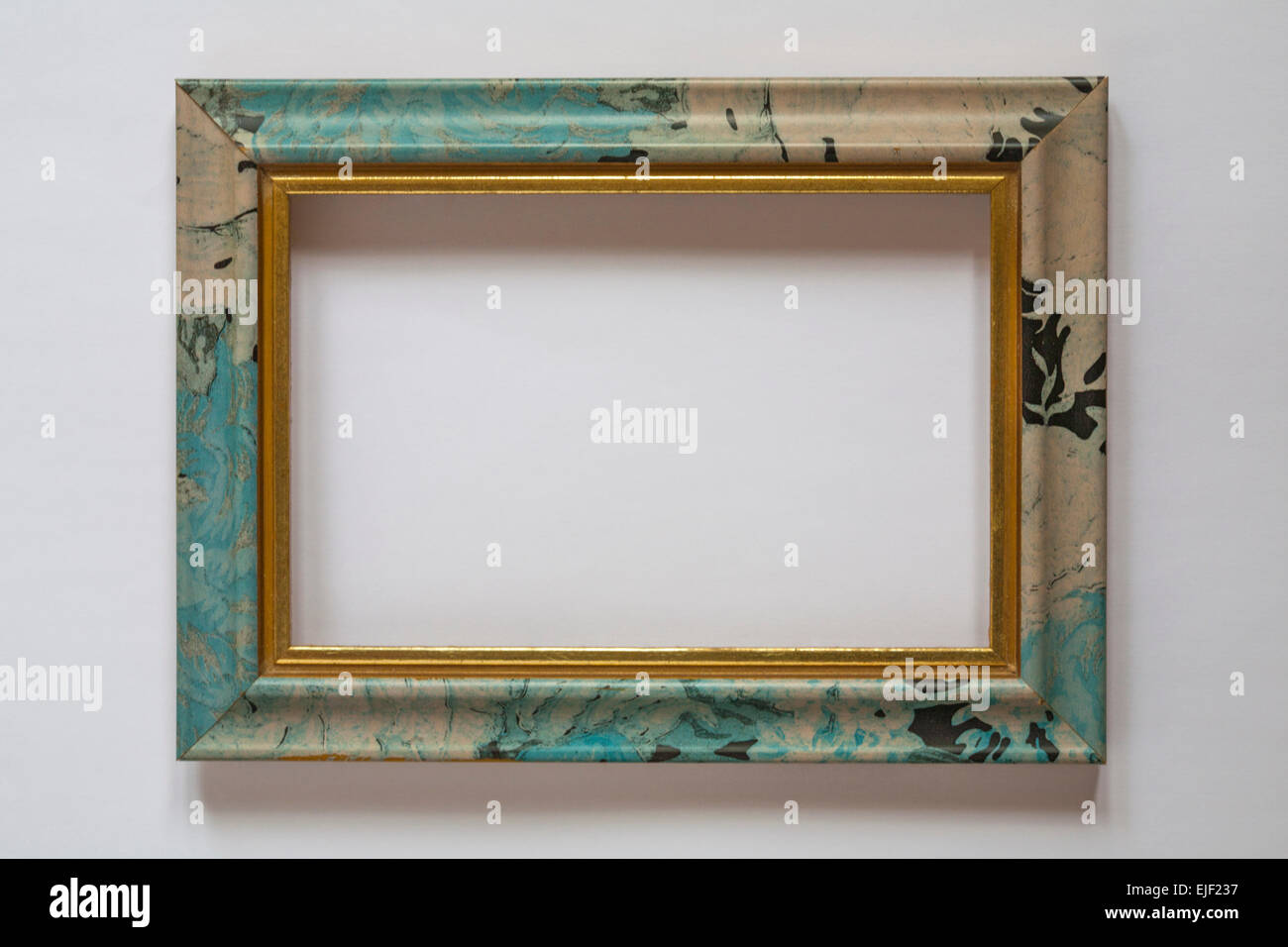 Patterned picture frame isolated on white background Stock Photo - Alamy