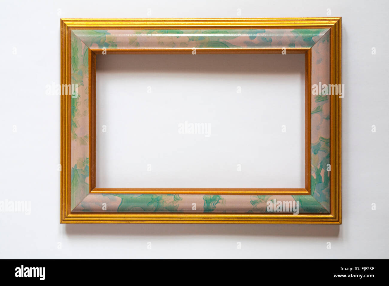 Patterned picture frame isolated on white background Stock Photo - Alamy