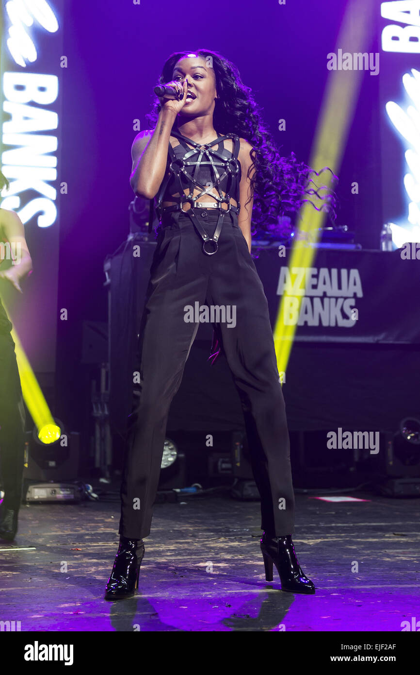 American rapper Azealia Banks performs at O2 Academy, Brixton Featuring ...