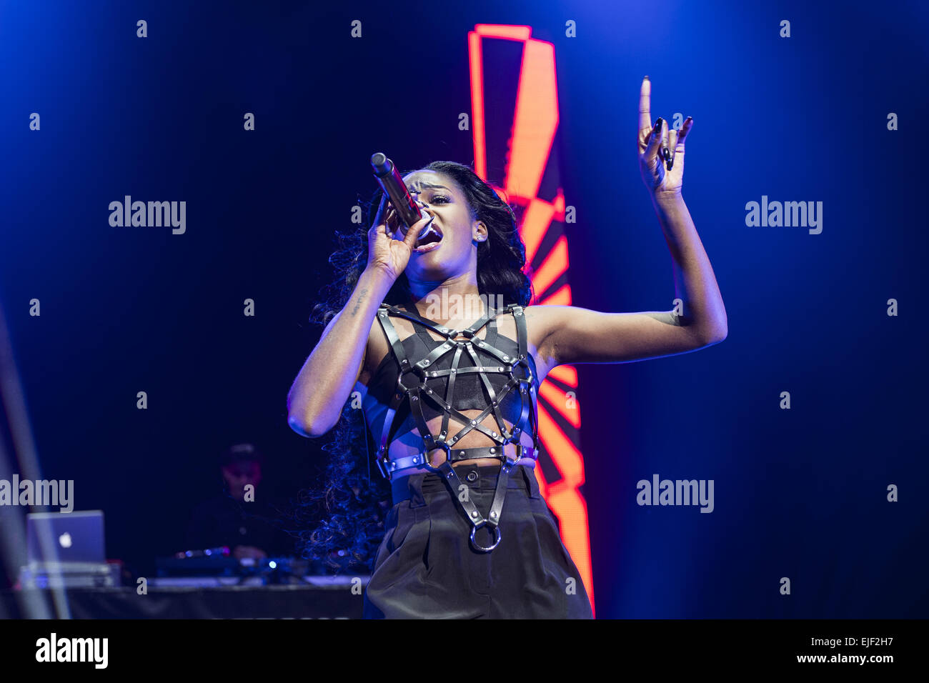 American rapper Azealia Banks performs at O2 Academy, Brixton Featuring ...