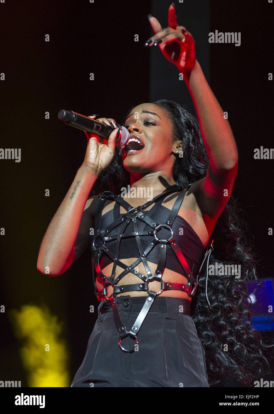 American rapper Azealia Banks performs at O2 Academy, Brixton Featuring ...