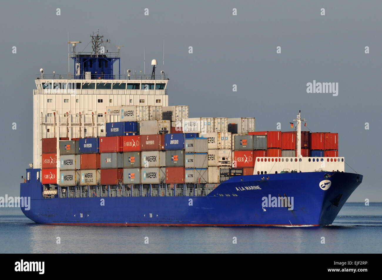 Container feeder ship hi-res stock photography and images - Alamy
