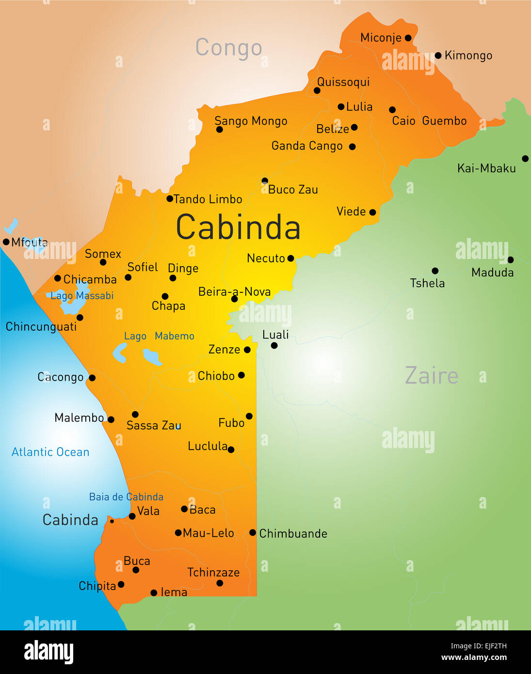 Angola africa map cabinda hi-res stock photography and images - Alamy