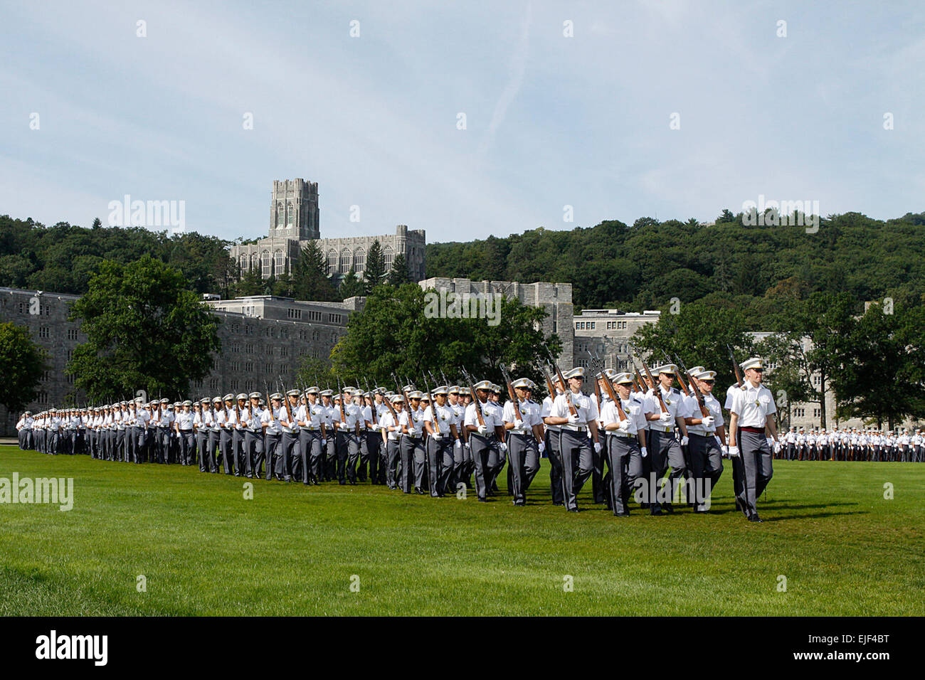 The Corps of Cadets filled the Plain and family and friends filled the ...