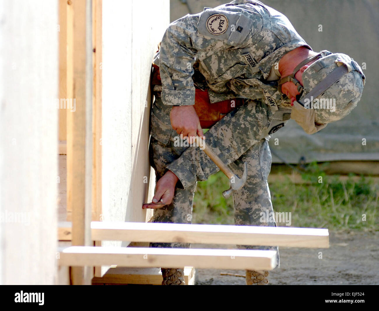 Army Pfc. Anthony Petersen, an Elko, Nev. native and carpentry and ...