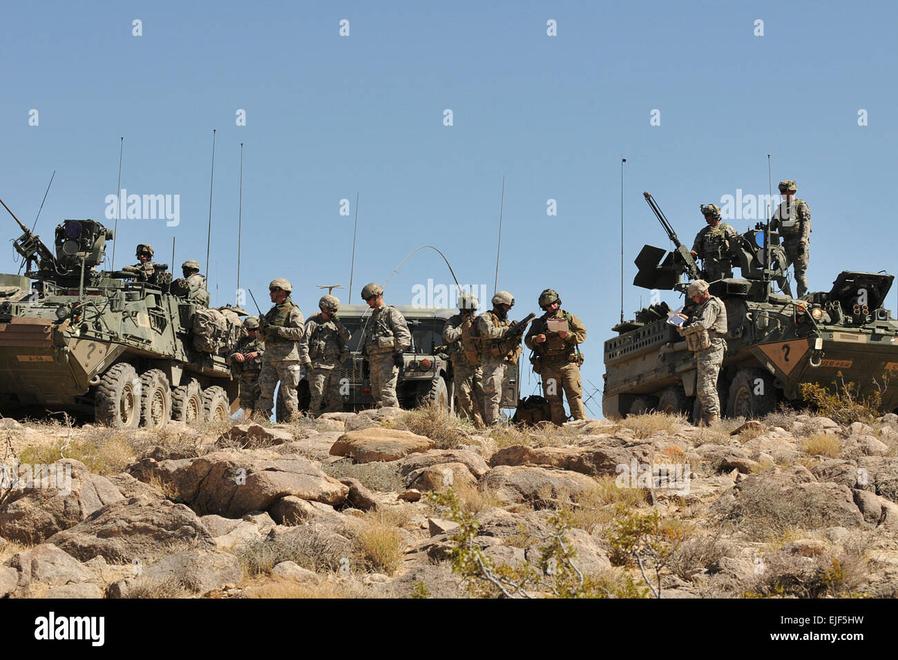 Soldiers from 4th Stryker Brigade Combat Team, 2nd Infantry Division ...