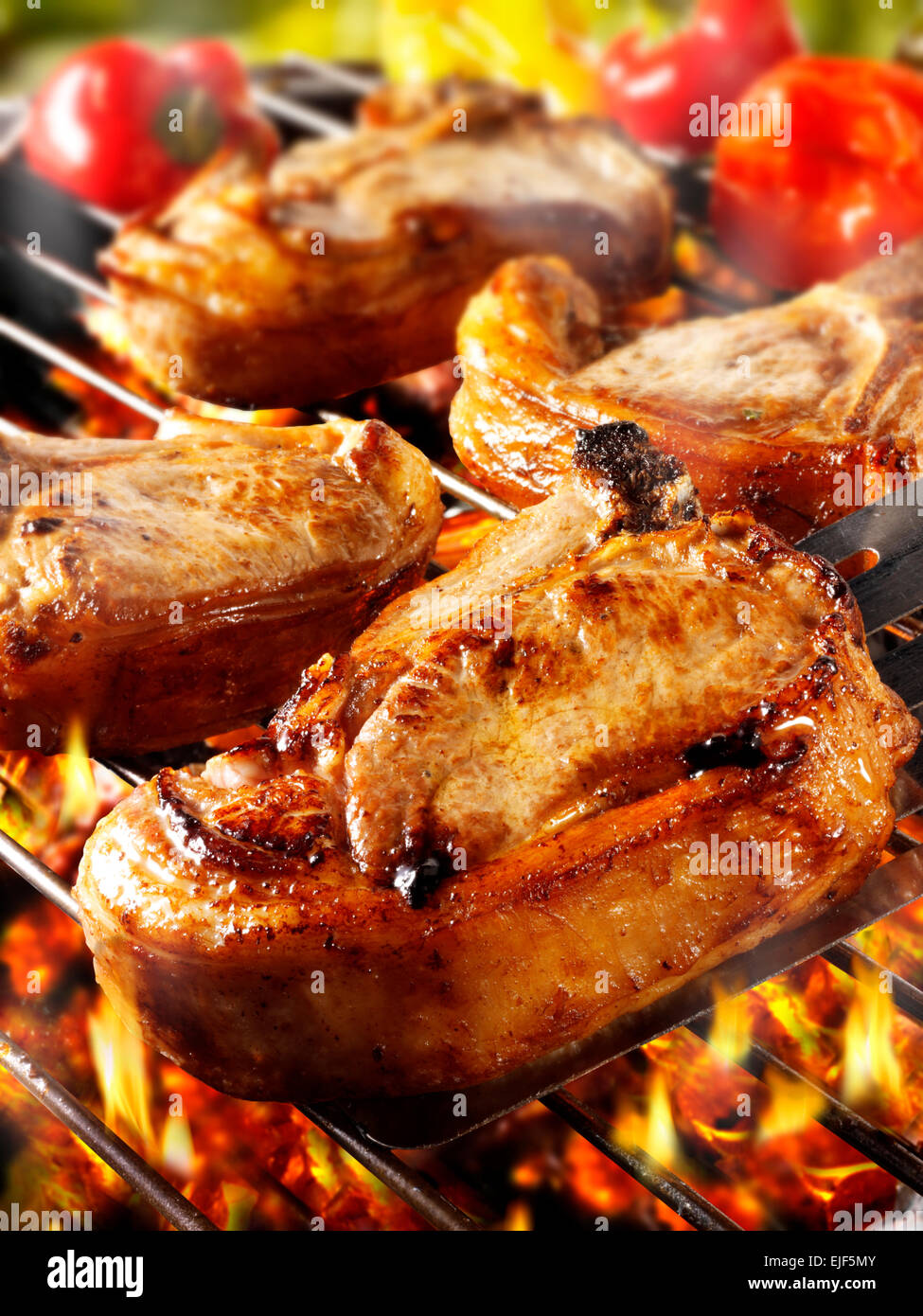 Bbq flame hi-res stock photography and images - Alamy