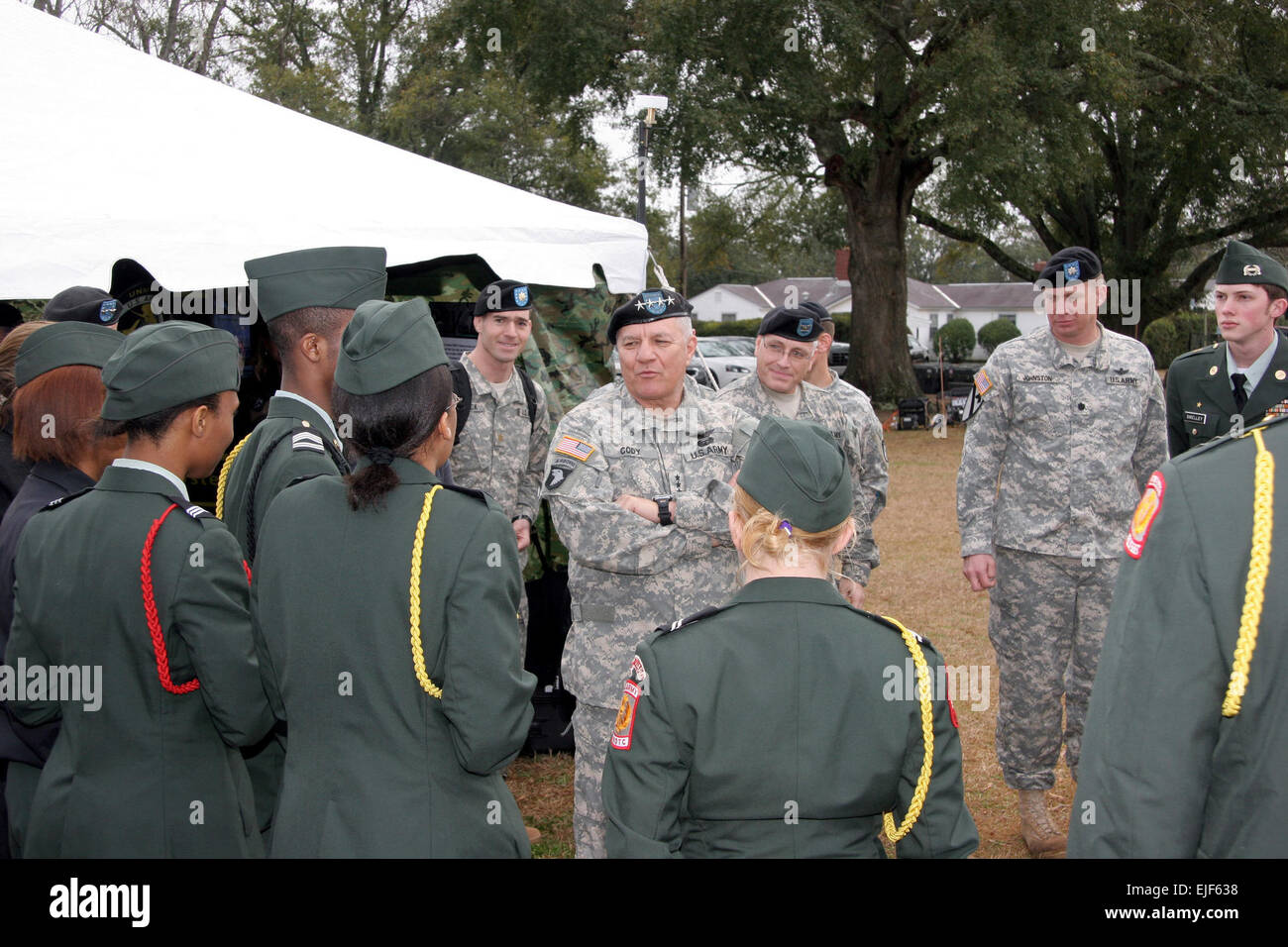 U.S. Army Gen. Richard A. Cody, vice chief of staff of the Army, talks ...