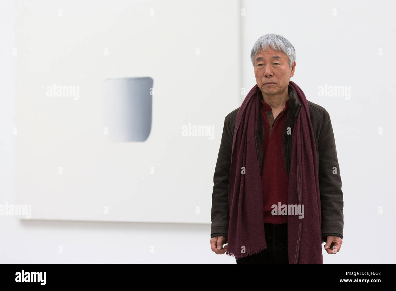 London, UK. 24 March 2015. Pictured: Lee Ufan. The solo-exhibition by ...