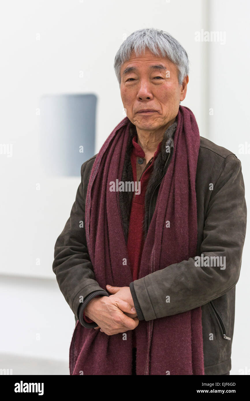 London, UK. 24 March 2015. Pictured: Lee Ufan. The solo-exhibition by ...