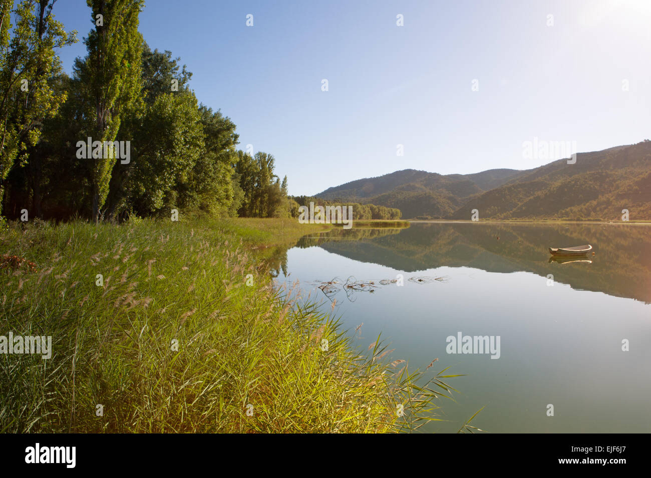 Marsh spectacular landscapes of dams and forests of La Alcarria ...