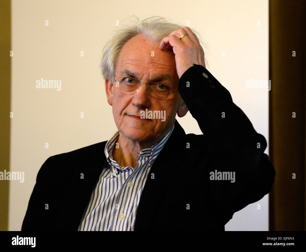 Prague, Czech Republic. 25th Mar, 2015. French scientist Gerard Mourou ...