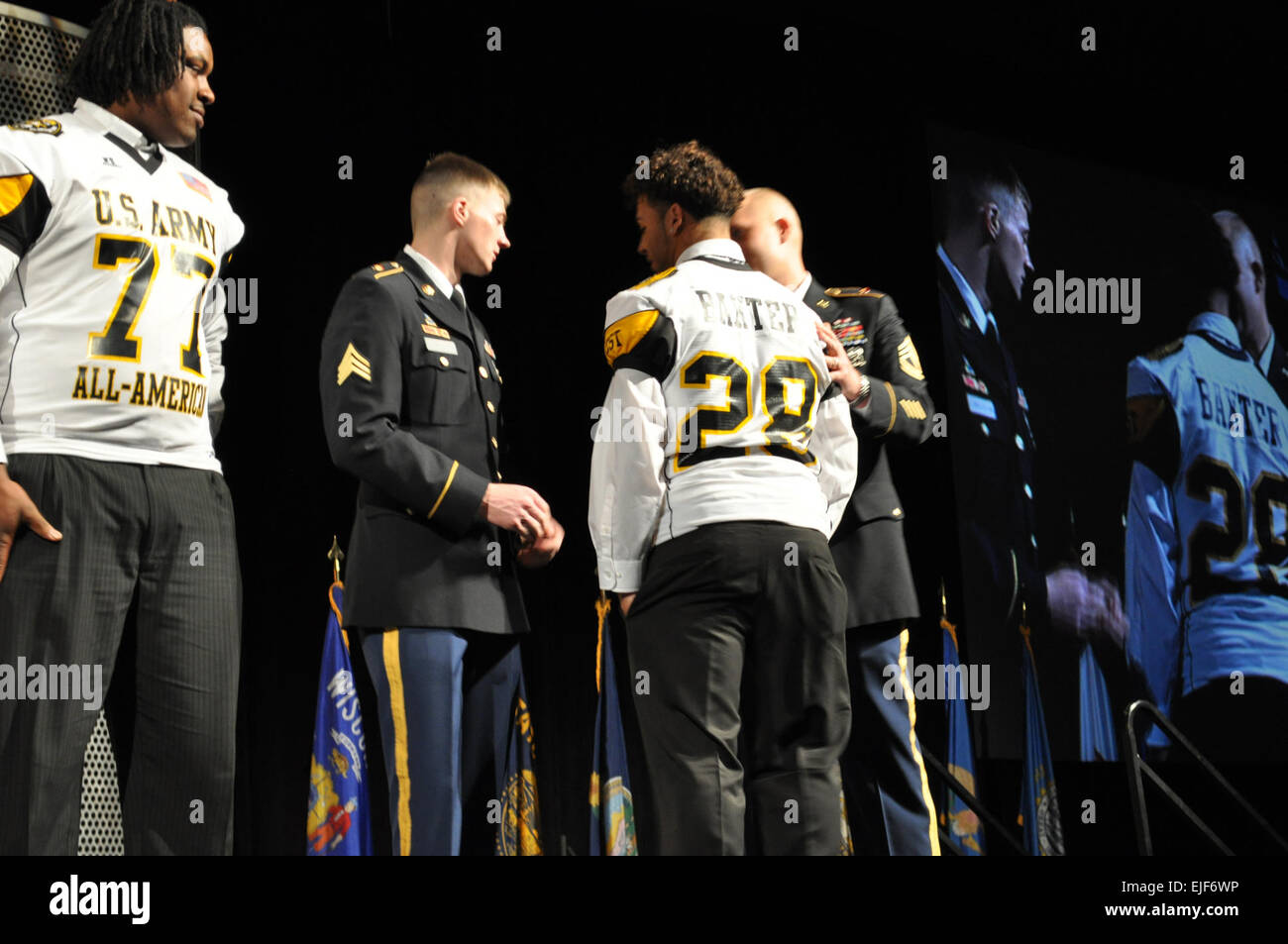 The Soldier and Non-Commissioned Officer of the Year congratulate ...