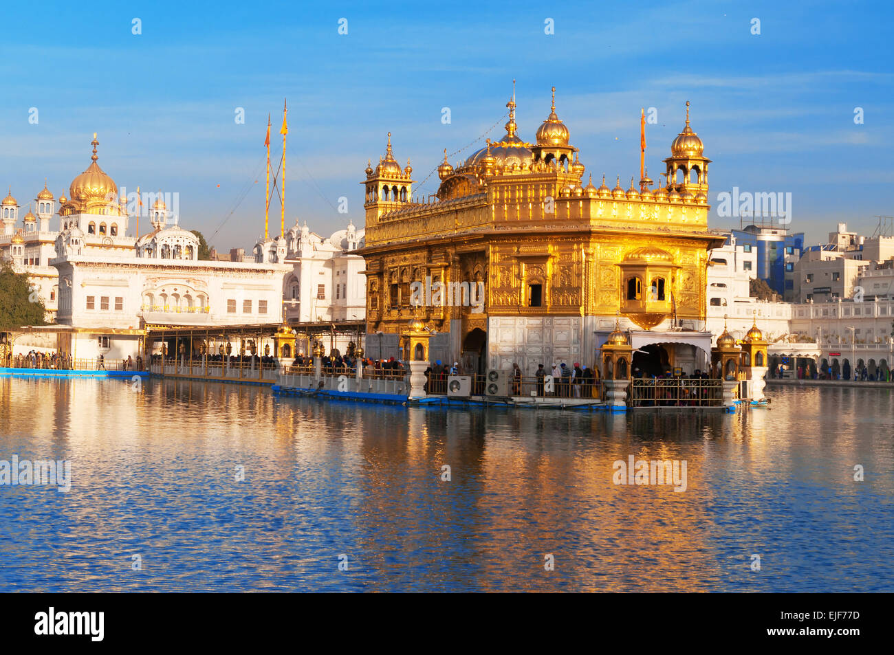 Golden Temple (Harmandir Sahib also Darbar Sahib) in Amritsar. Punjab ...