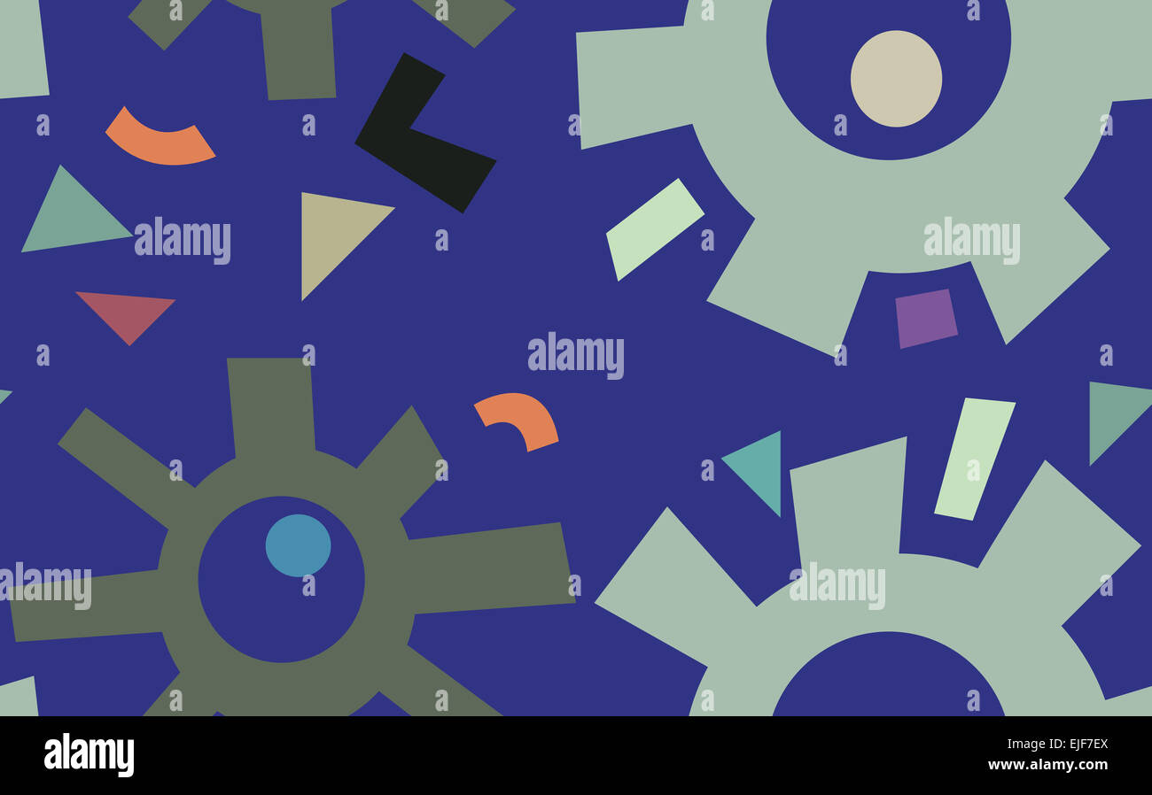 Seamless abstract gear shapes as background wallpaper Stock Photo - Alamy