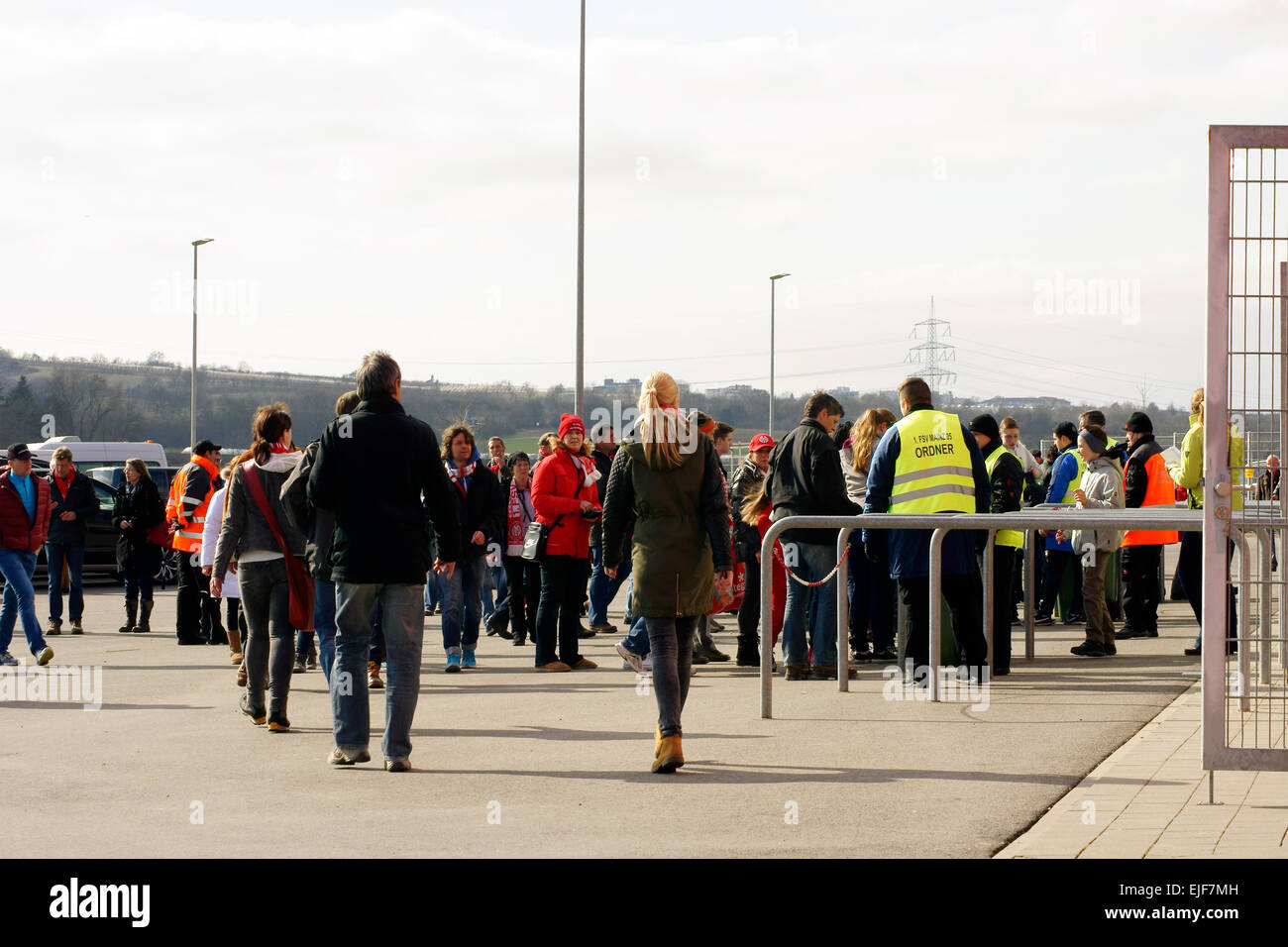 Soccer match entrance Stock Photo - Alamy