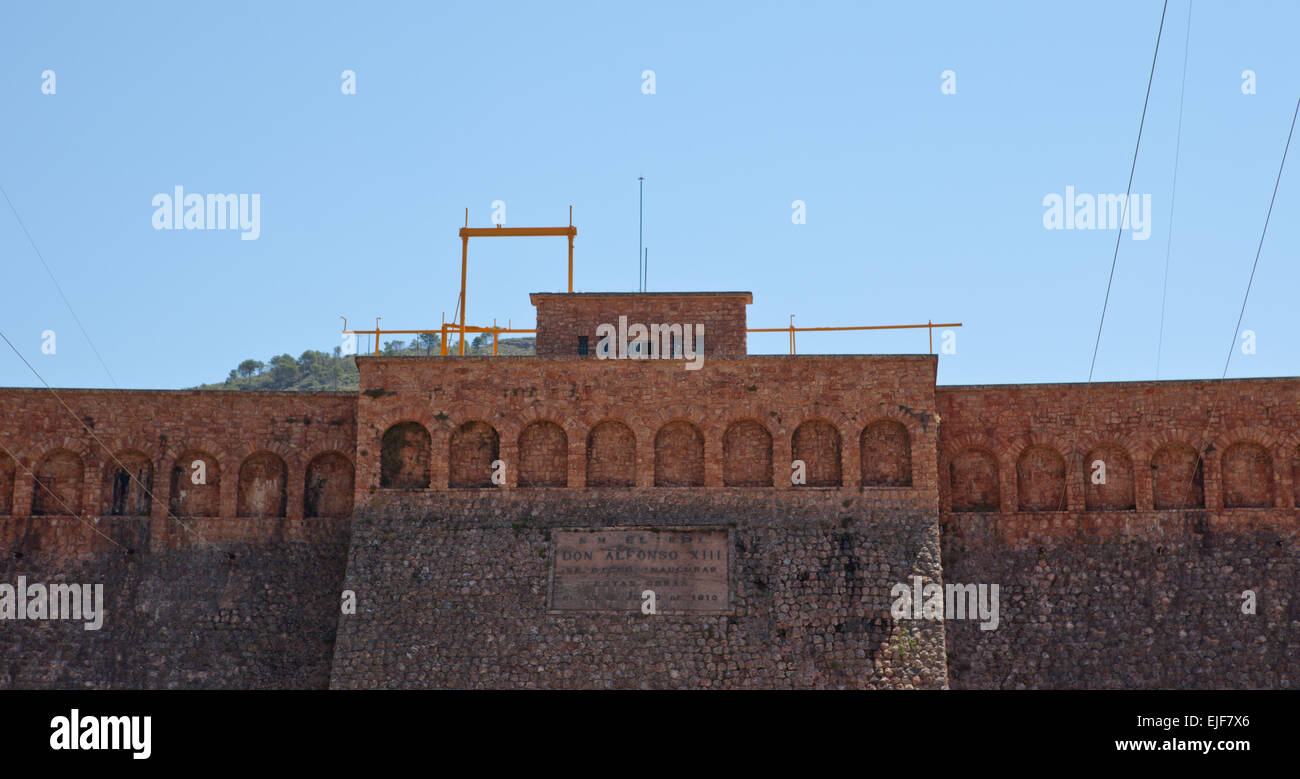 Historic bolarque dam brick wall hi-res stock photography and images ...