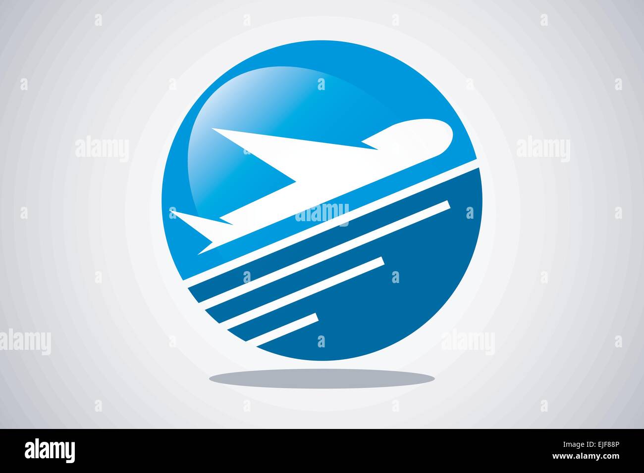 Airplane - vector logo concept. Aircraft illustration Stock Vector ...