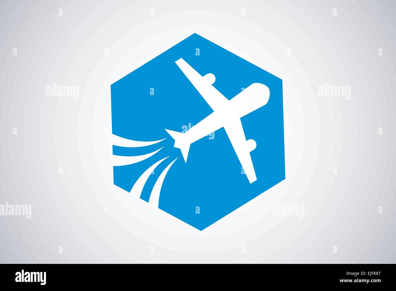 Airplane - vector logo concept. Aircraft illustration Stock Vector ...