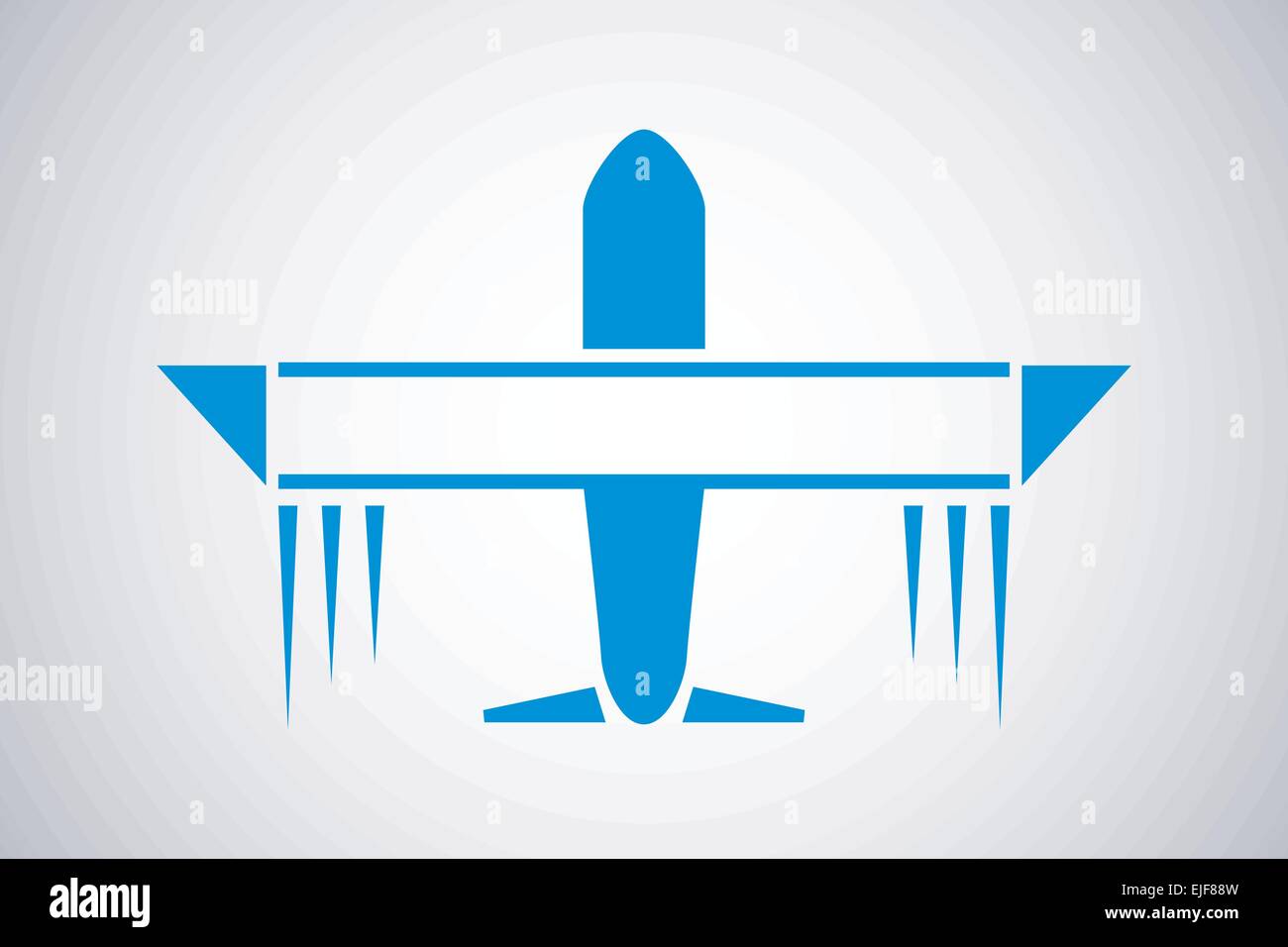 Airplane - vector logo concept. Aircraft illustration Stock Vector ...
