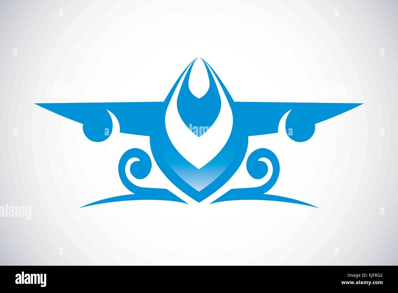 Airplane - vector logo concept. Aircraft illustration Stock Vector ...