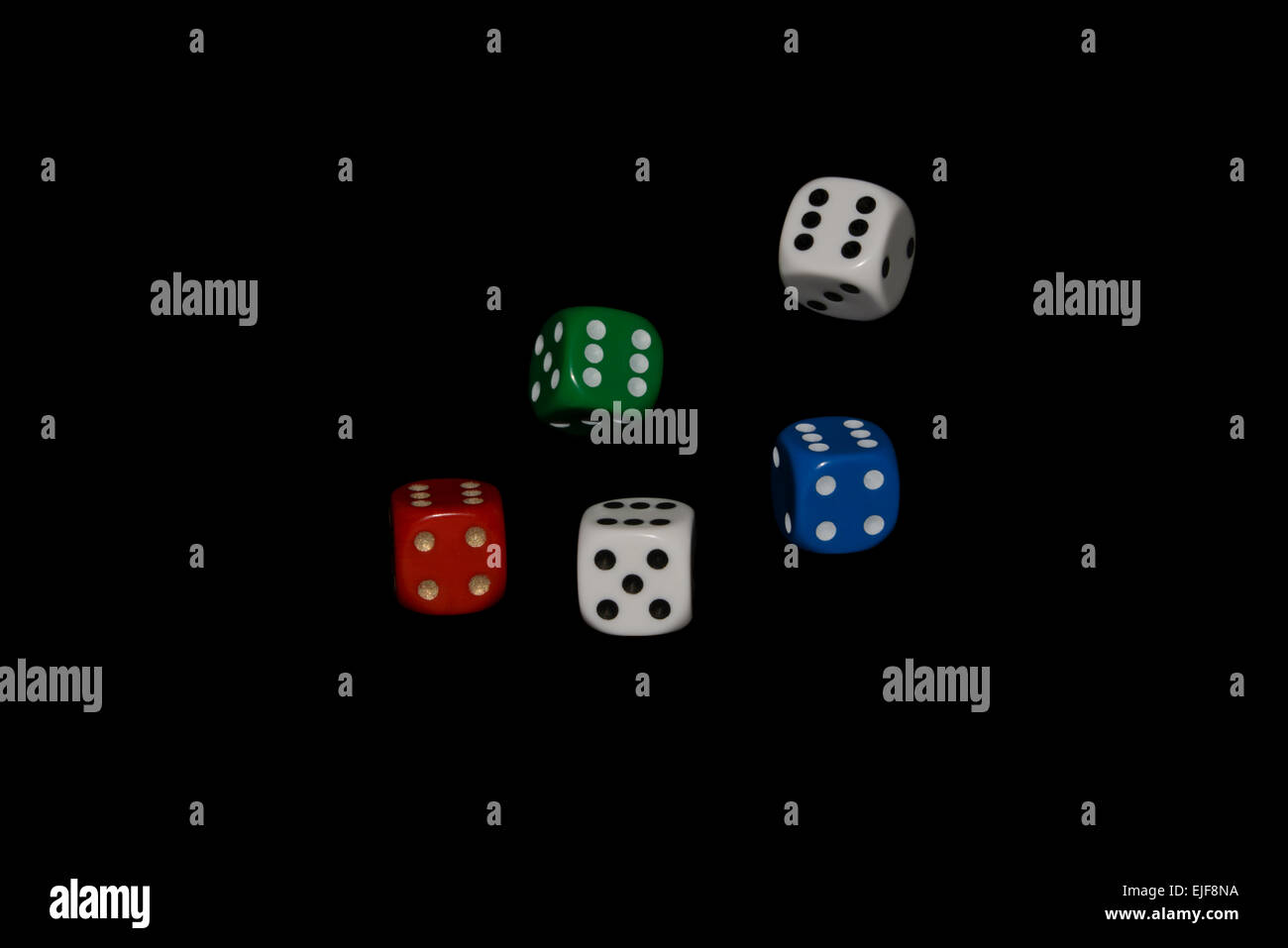 Dice rolling white background hi-res stock photography and images - Alamy