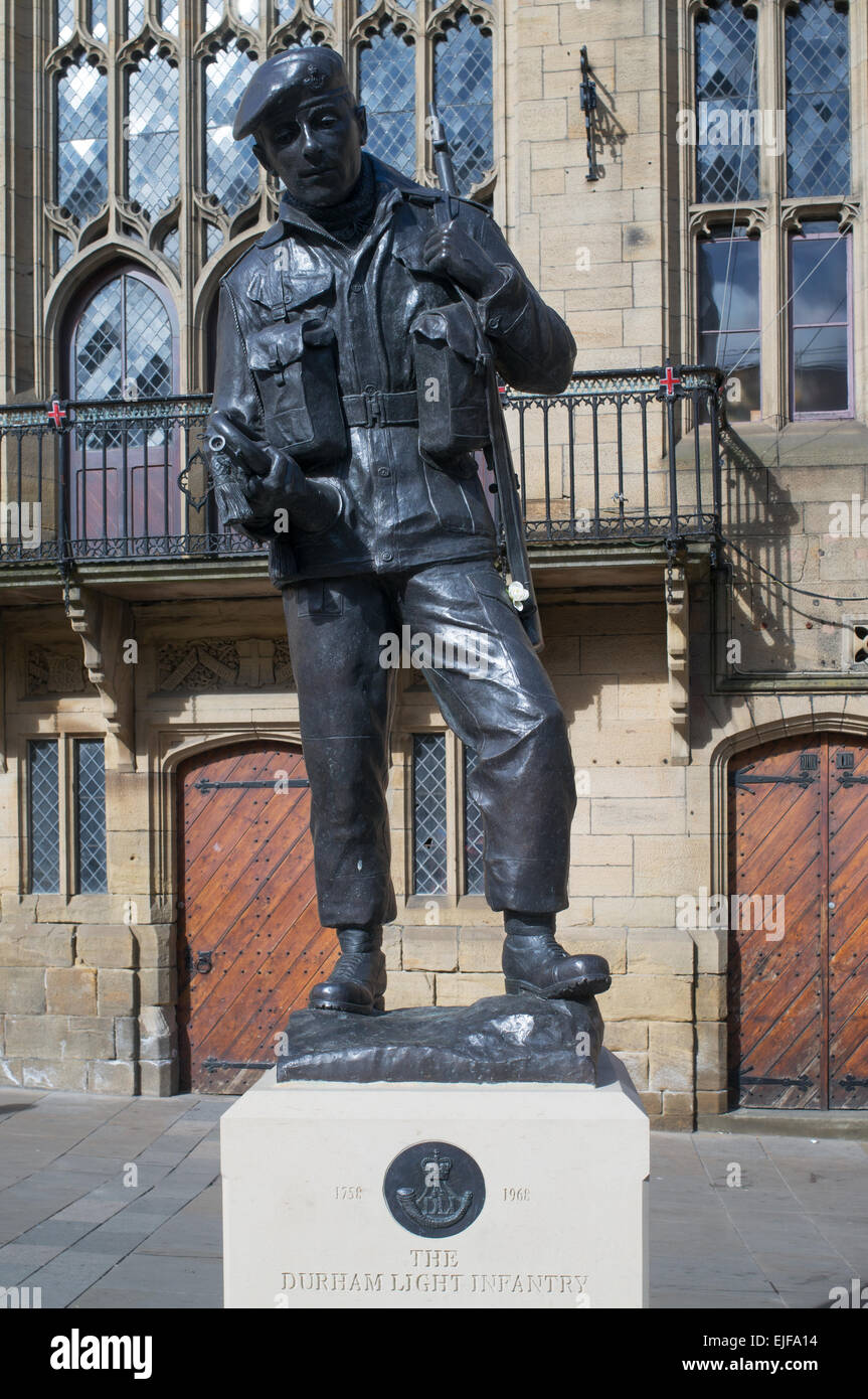 Memorial sculpture to the Durham Light Infantry by Alan Beattie Herriot ...
