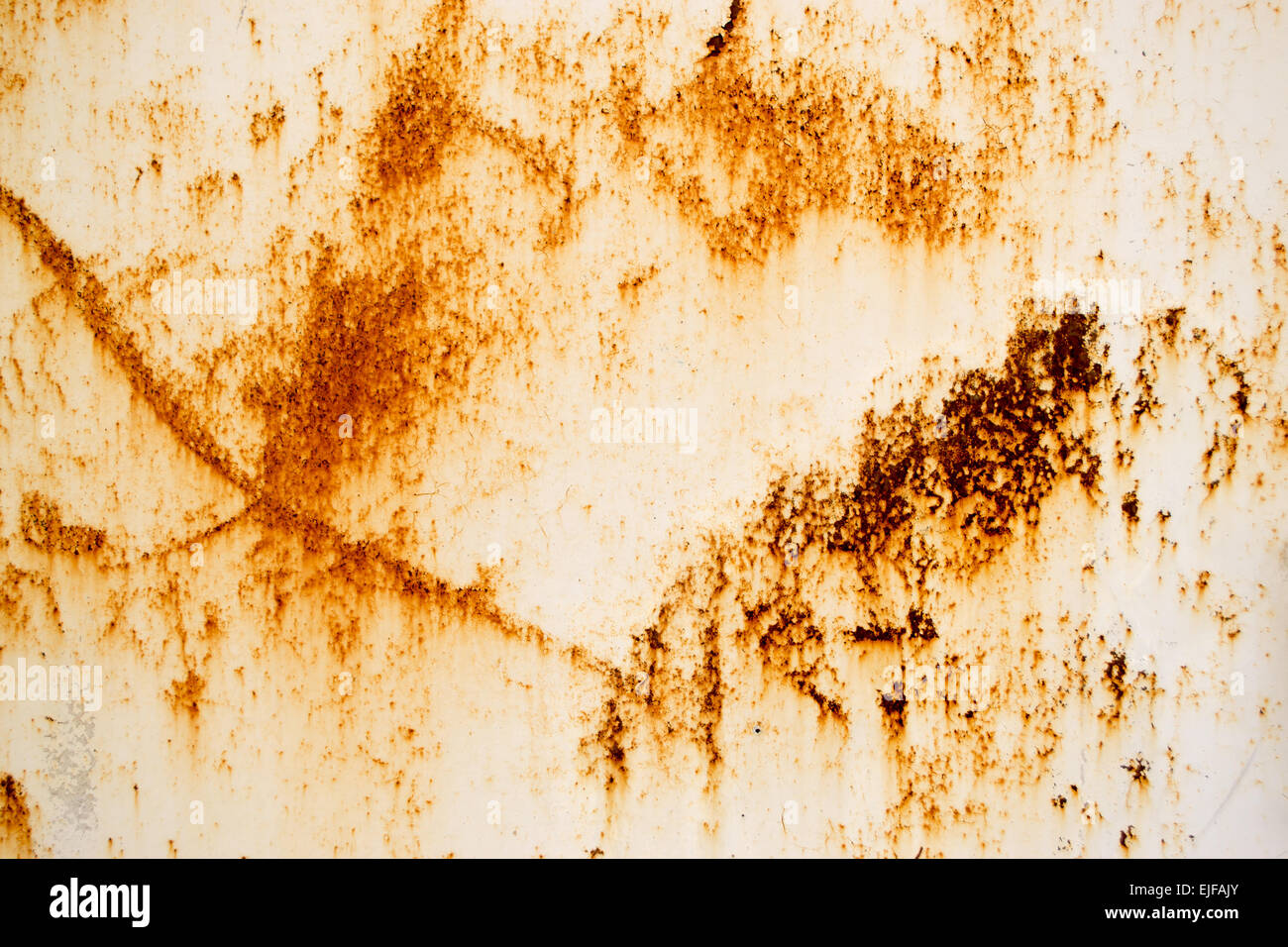 Rusty metal and white paint - bleached texture effect Stock Photo - Alamy