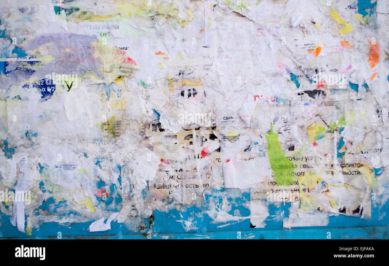 Ripped poster texture background hi-res stock photography and images ...