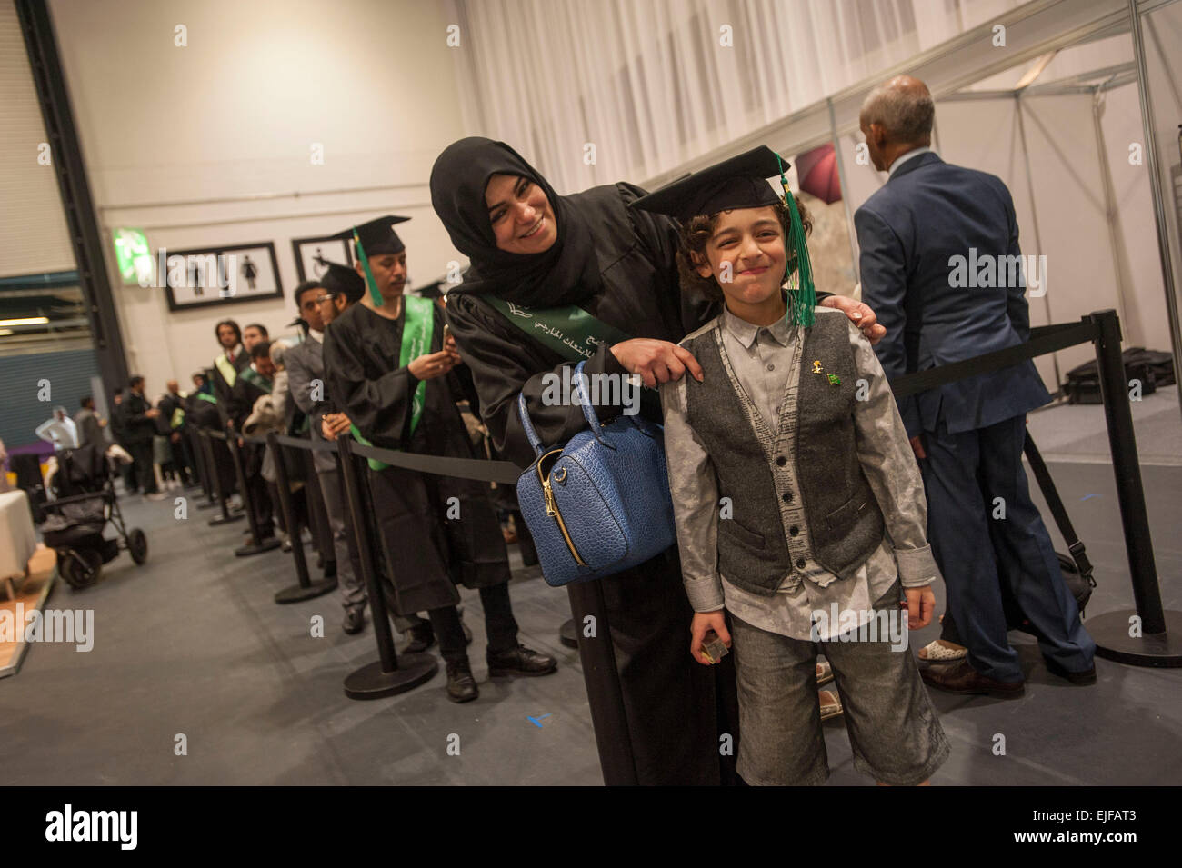 Queuing for their graduation snap Saudi Arabian nationals at The Saudi ...