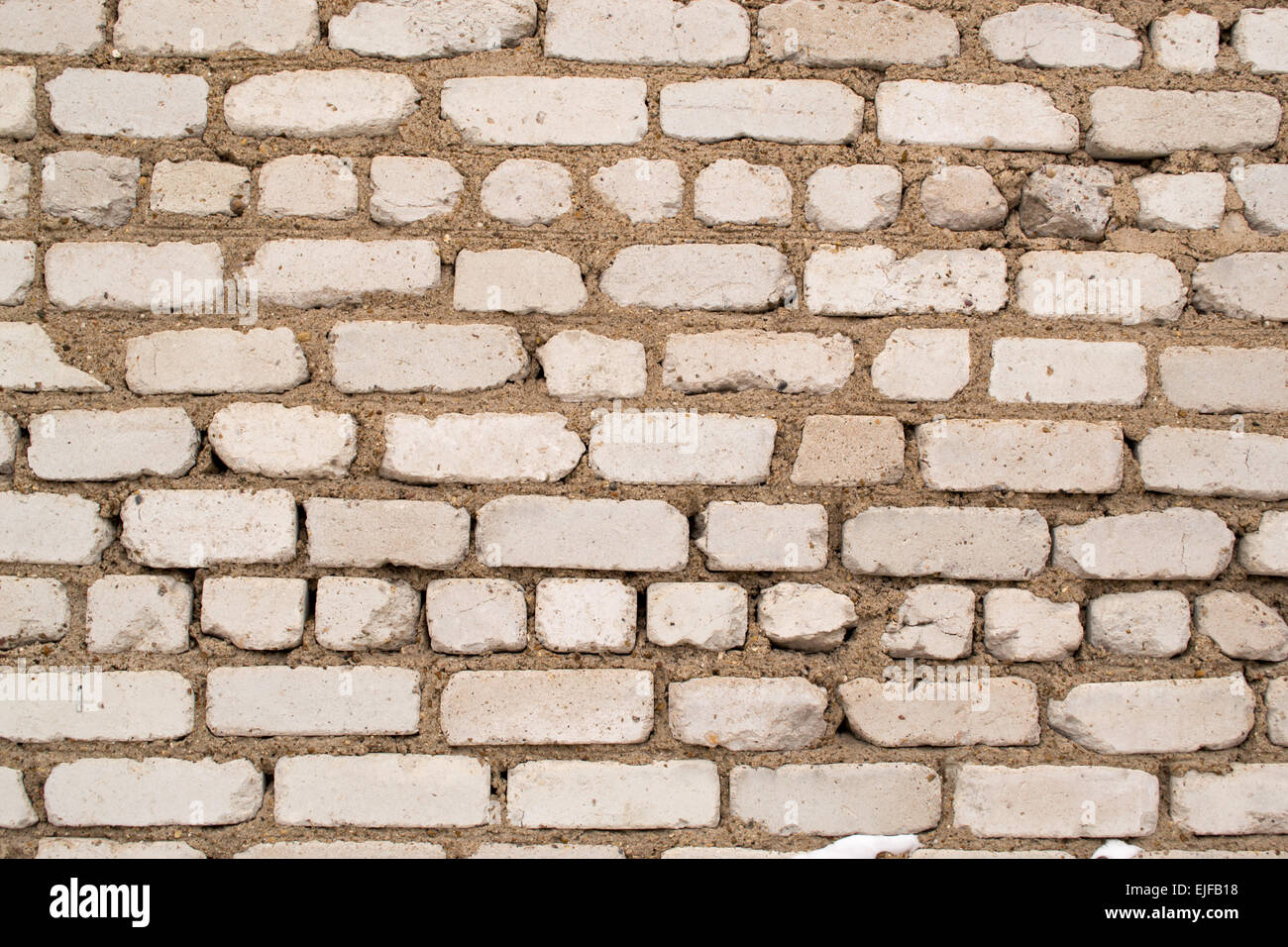 A strong yet safe brick wall from construction bricks Stock Photo - Alamy