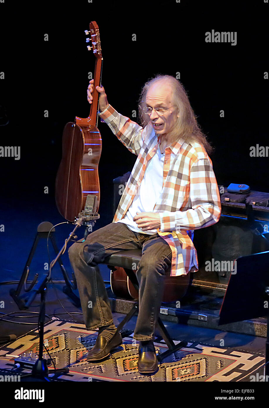 Steve Howe, of the band Yes, performs at The Capstone Theatre in ...