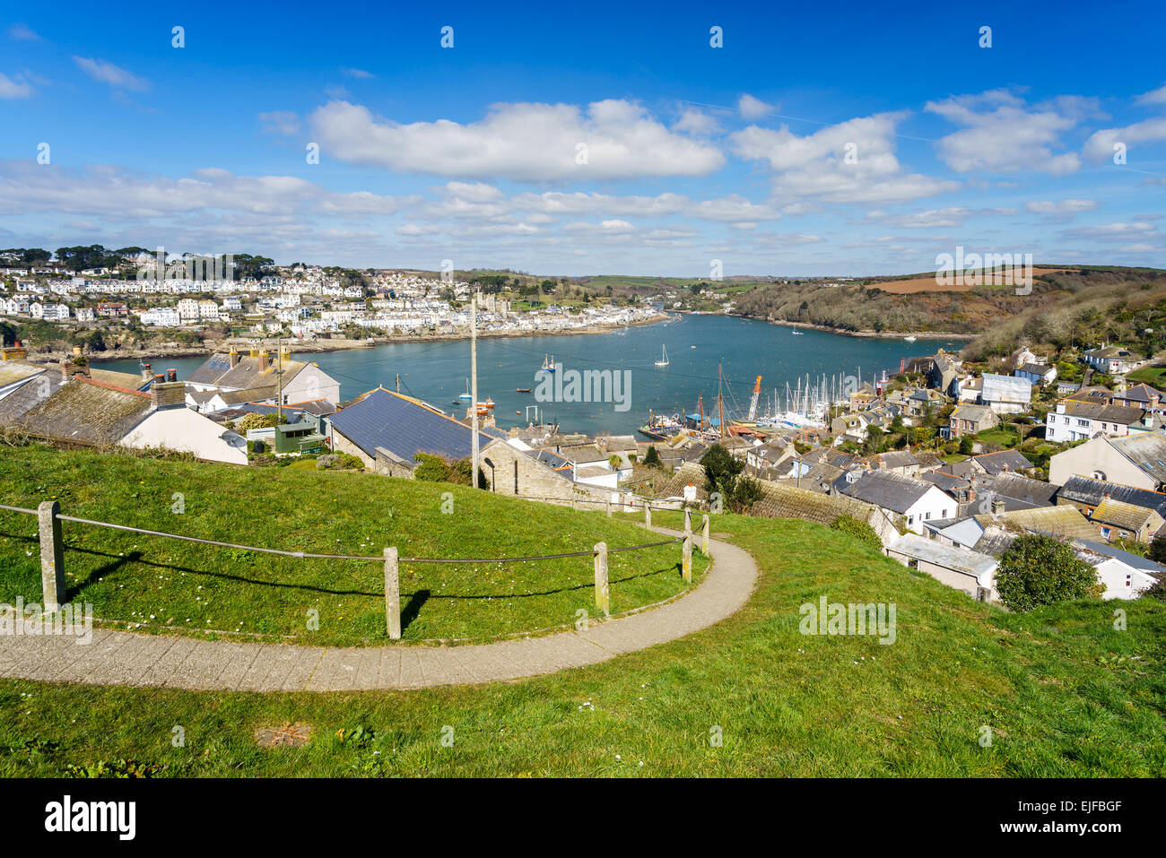 Polruan cornish village cornwall hi-res stock photography and images ...