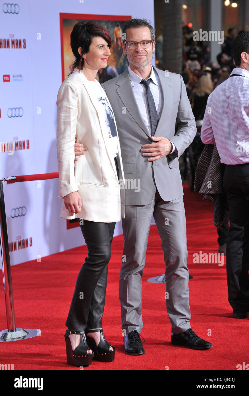 LOS ANGELES, CA - APRIL 24, 2013: Guy Pearce & wife Kate Mestitz at the ...