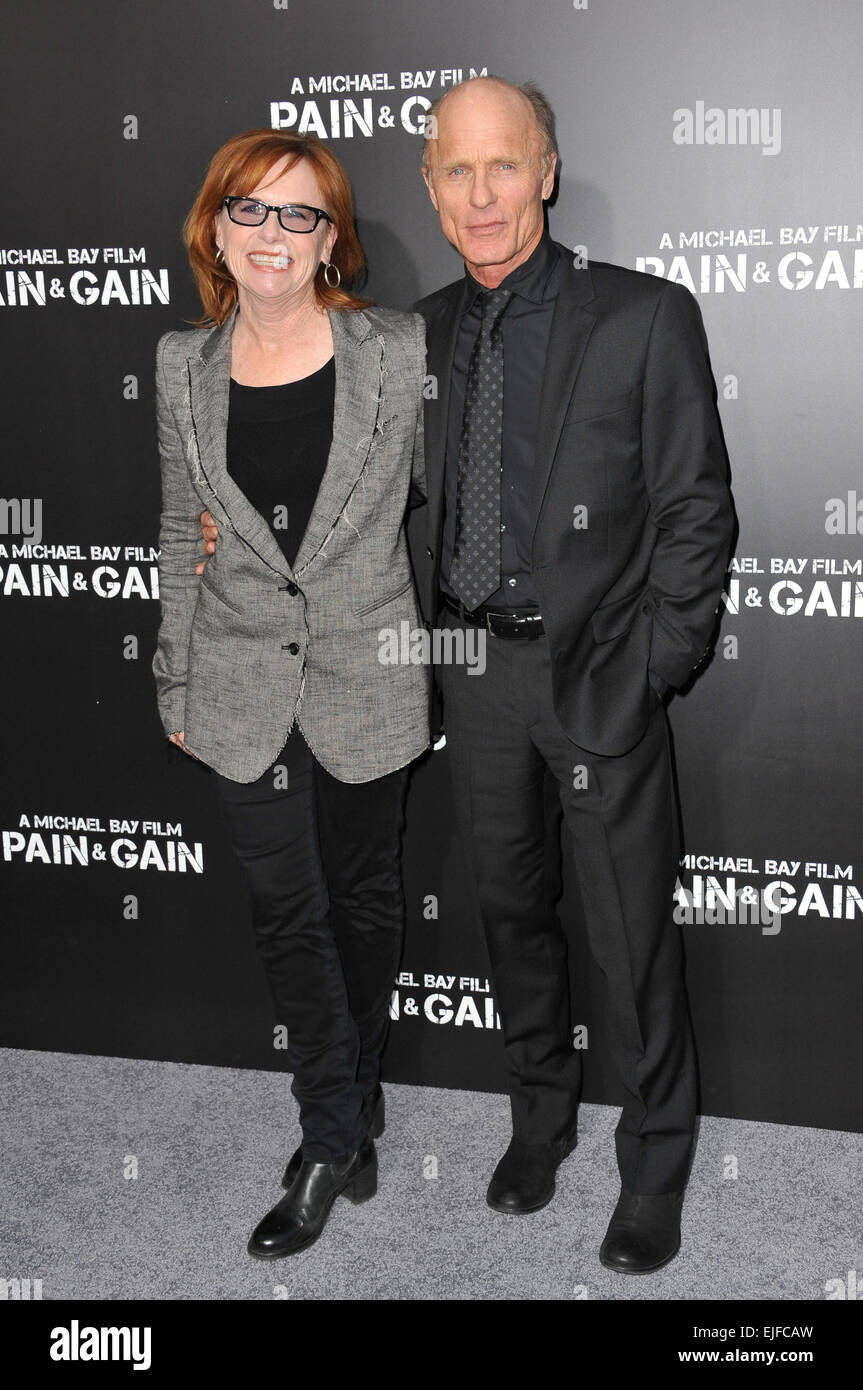 LOS ANGELES, CA - APRIL 22, 2013: Ed Harris & wife Amy Madigan at the ...