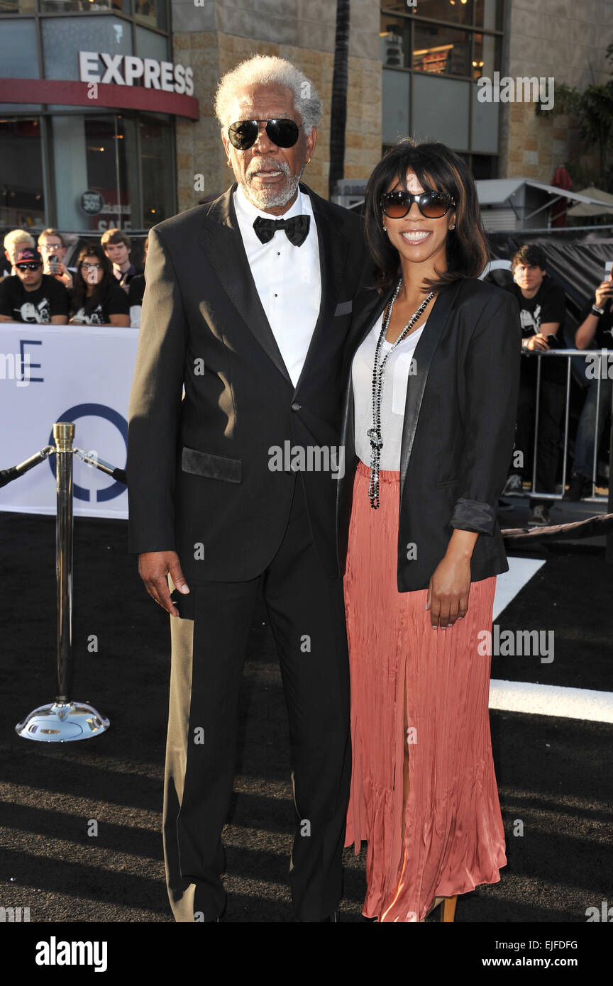 Morgan freeman and daughter morgana freeman hi-res stock photography ...