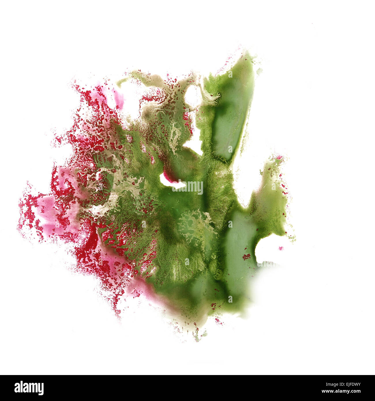 Abstract green,pink watercolor hand painted background insult Ro Stock ...