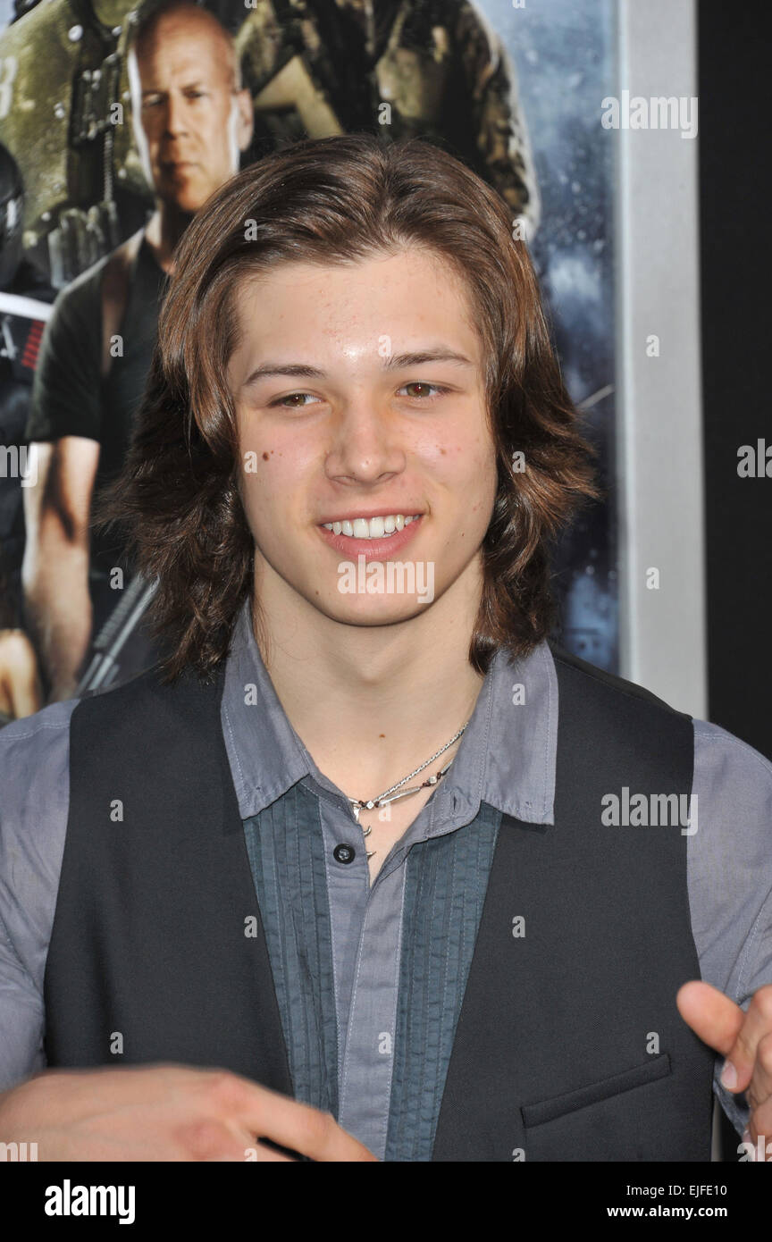 LOS ANGELES, CA - MARCH 28, 2013: Leo Howard at the Los Angeles ...