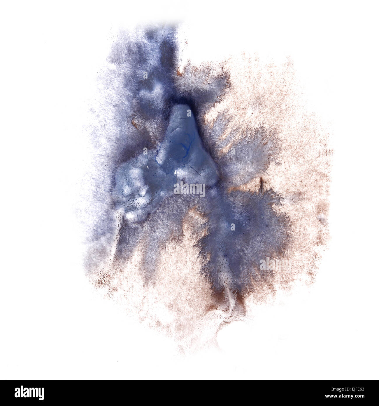 Abstract blue, gray watercolor hand painted background insult Ro Stock ...