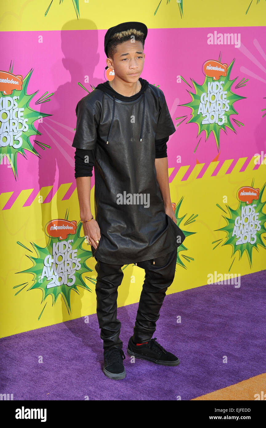 LOS ANGELES, CA - MARCH 23, 2013: Jaden Smith, son of Will Smith & Jada ...
