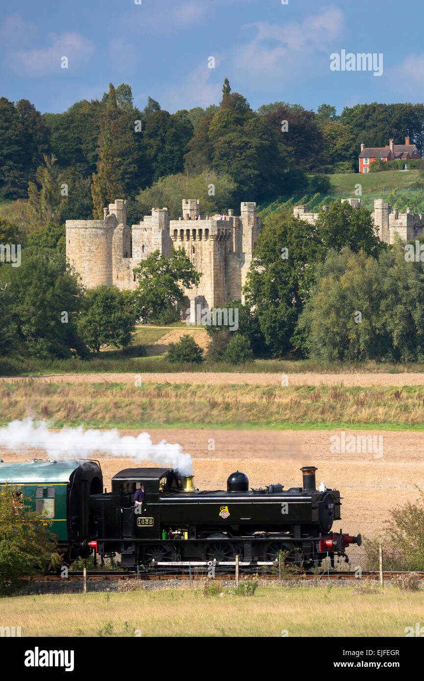 Steam train locomotive engine of Kent and East Sussex Railway and ...
