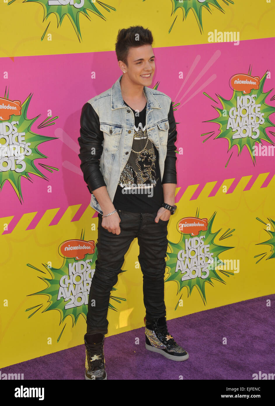 LOS ANGELES, CA - MARCH 23, 2013: Luca Hanni at Nickelodeon's 26th ...