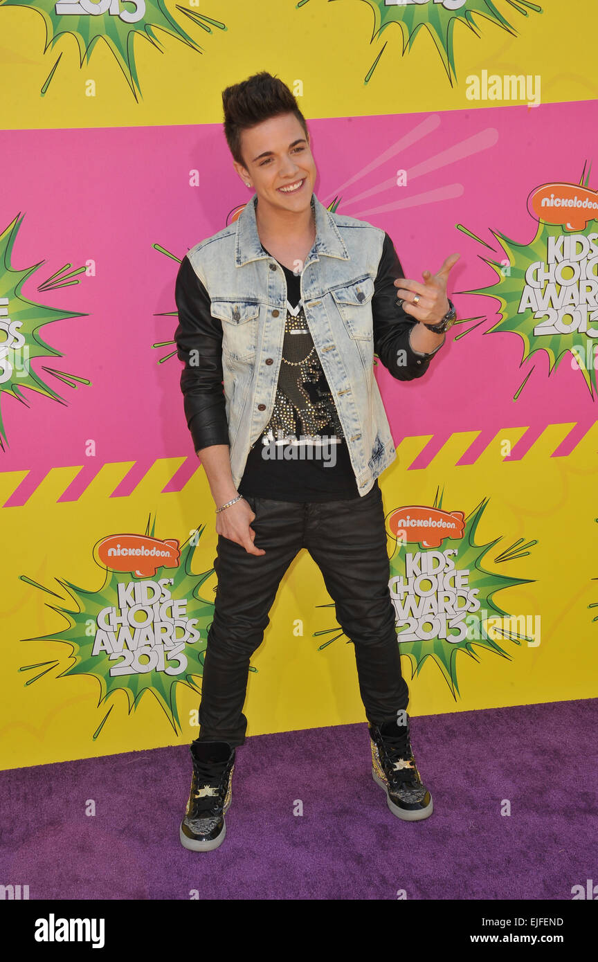 LOS ANGELES, CA - MARCH 23, 2013: Luca Hanni at Nickelodeon's 26th ...