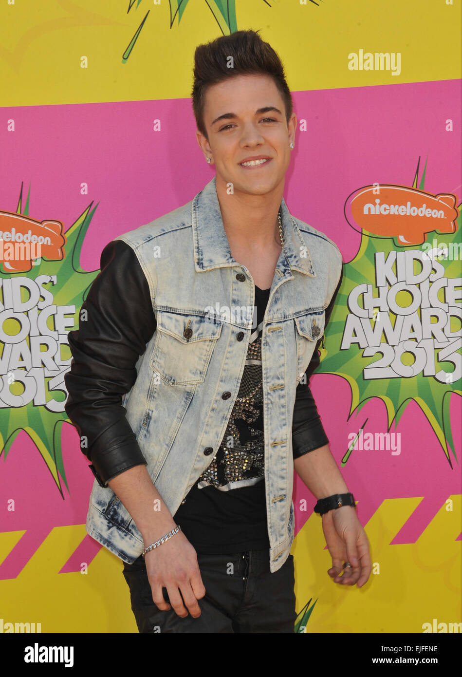 LOS ANGELES, CA - MARCH 23, 2013: Luca Hanni at Nickelodeon's 26th ...