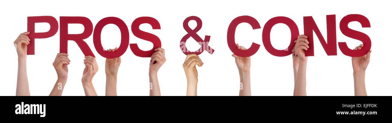 Many Caucasian People And Hands Holding Red Straight Letters Or ...