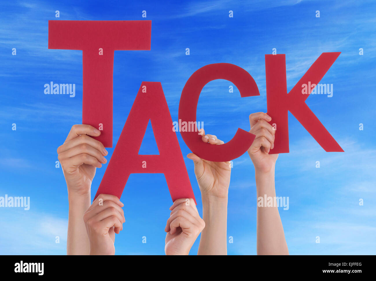 Many Caucasian People And Hands Holding Red Letters Or Characters ...